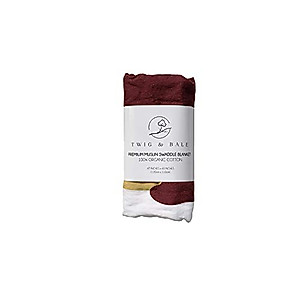 TWIG & BALE Tallahassee Florida State Baby Blanket Organic Cotton Muslin Swaddle Blanket - 47" x 43" - Fans of Florida State Baby Gift for Boys Girls FSU Receiving Blankets