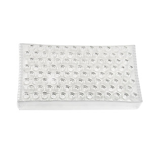 ALWSCI Clear Glass Flat Base Vial, 11 mm Wide Opening Crimp Top Vial, 2 mL Capacity, Pack of 100