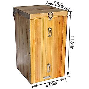 TOOBEETT Mason Bee House Wax Coated Mason Bee Hive Wooden Insect Hotel Carpenter Bee House for Outdoors Attracts Peaceful Bee Pollinators to Your Garden