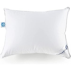 Continental Bedding - Siberian White Goose Down Pillow - Standard Size Soft Luxury Pillow for Sleeping - 800 Fill Power - Perfect Level of Softness - Great for Side, Back & Stomach Sleepers