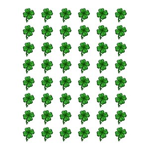 48 pcs Shamrock Clover ST Patricks Day​​​​​​​​​​ Stickers Envelope Seals Labels Round Tags, Stamps Sticker for Gift Cards, Envelopes, Boxes for Holiday, Birthday, Christmas