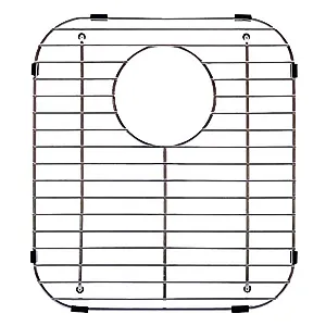 Franke Evolution Universal Double Bowl Sink Protection Grid in Stainless Steel with Rear Drain, FGD75, 13.125" x 11.625" x 1.25"