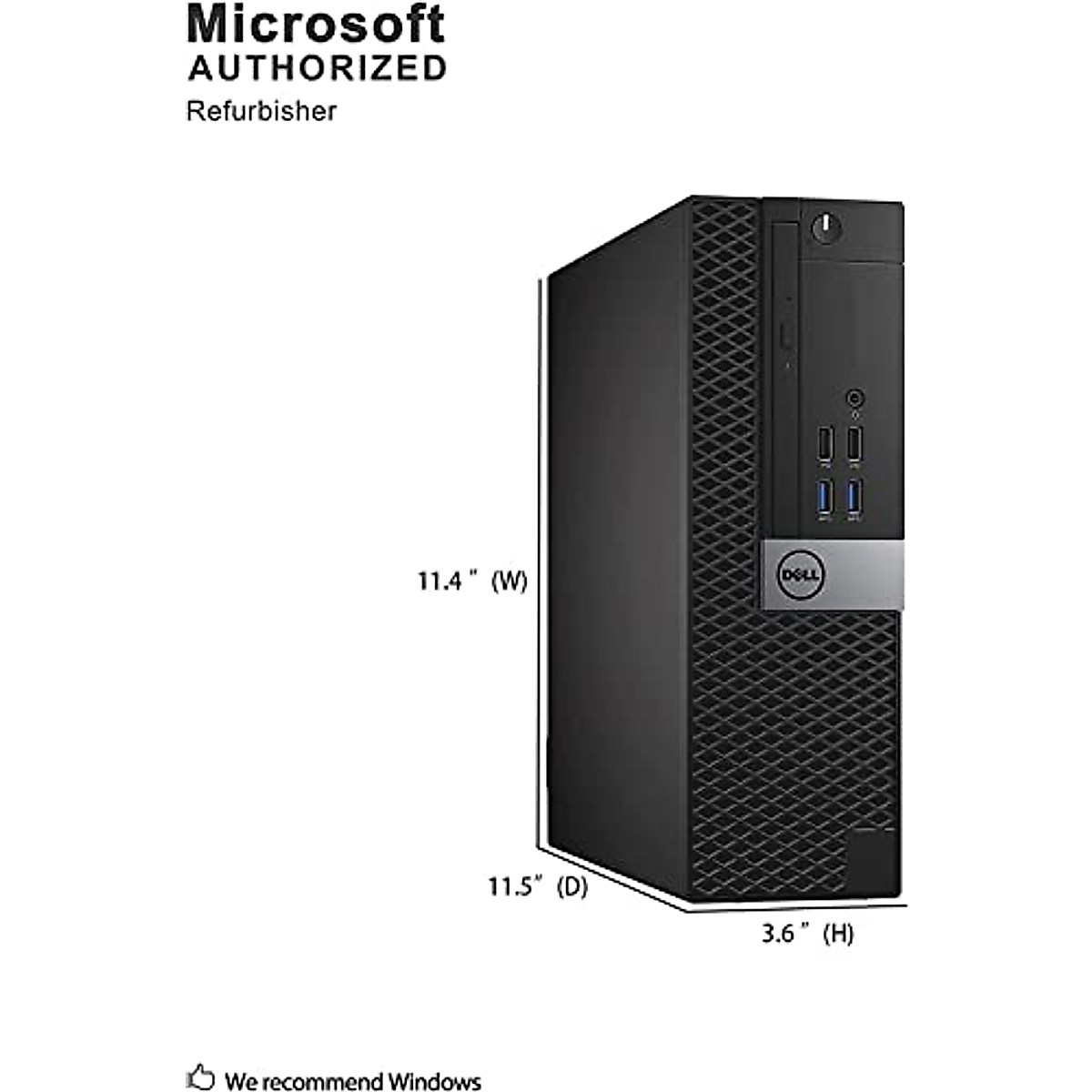 Dell OptiPlex 7040 Small Form Factor PC, Intel Quad Core i7-6700 up to 4.0GHz, 16G DDR4, 512G SSD, Windows 10 Pro 64 Bit-Multi-Language Supports English/Spanish/French (Renewed)