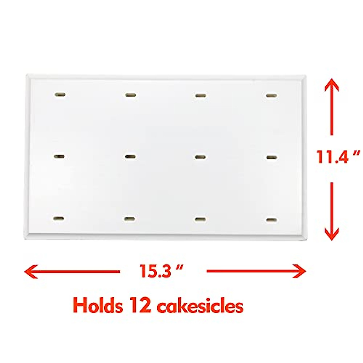 Nangopop Wood Cakesicle Stand Display - 12 Count Popsicle Sticks Holder for Dessert Table of Wedding Shower Birthday Parties - Sturdy and Reusable