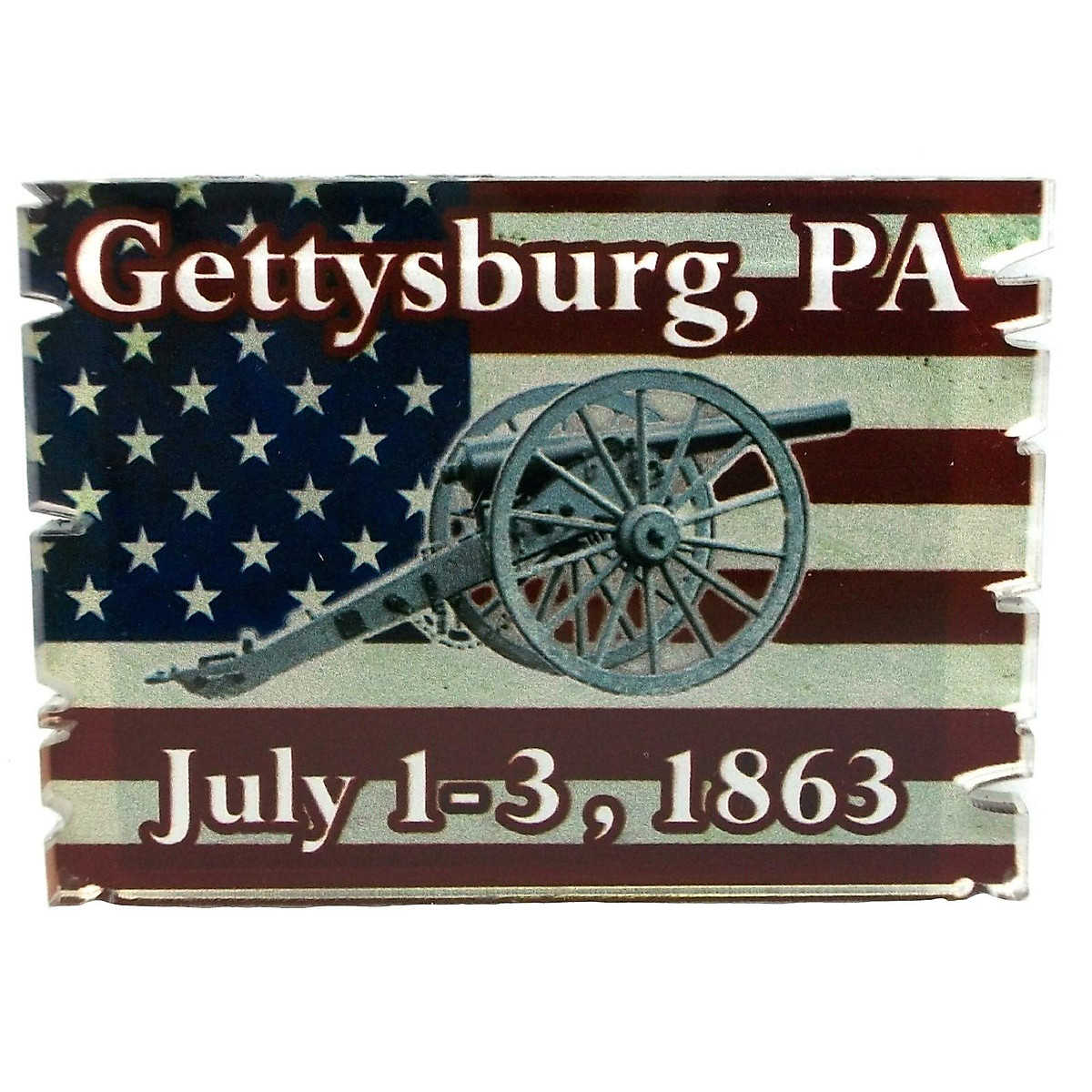 Gettysburg PA July 1-3 1863 Acrylic Fridge Magnet