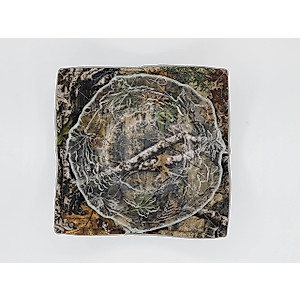 Camouflage Microwave Bowl Cozy Camo Reversible Microwaveable Potholder Timber Oak Leaf Bowl Buddy Hunt Lodge Man Cave Country Cabin Real Tree Manly Kitchen Linens Handmade Guy Gifts Under 10