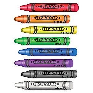 Beistle 54440 8-Piece Crayon Set Wall Clings-1 Sheet, 8 Count (Pack of 1), Multicolored