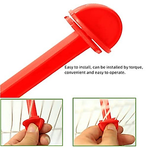 HONGYUNHX 10 Plastic Stand Perches Holders Canary Finch Budgie Bird Cage Plastic Stand Perches Holders,Green,R1