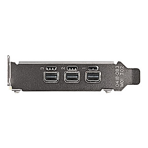 PNY NVIDIA T400 Professional Graphic Card 2GB GDDR6 PCI Express 3.0 x16, Single Slot, 3x Mini-DisplayPort, 8K Support, Ultra-quiet active fan