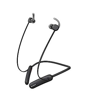 Sony WI-SP510 Extra BASS Wireless in-Ear Headset/Headphones with mic for Phone Call Sports IPX5 Bluetooth, Black (WISP510/B)