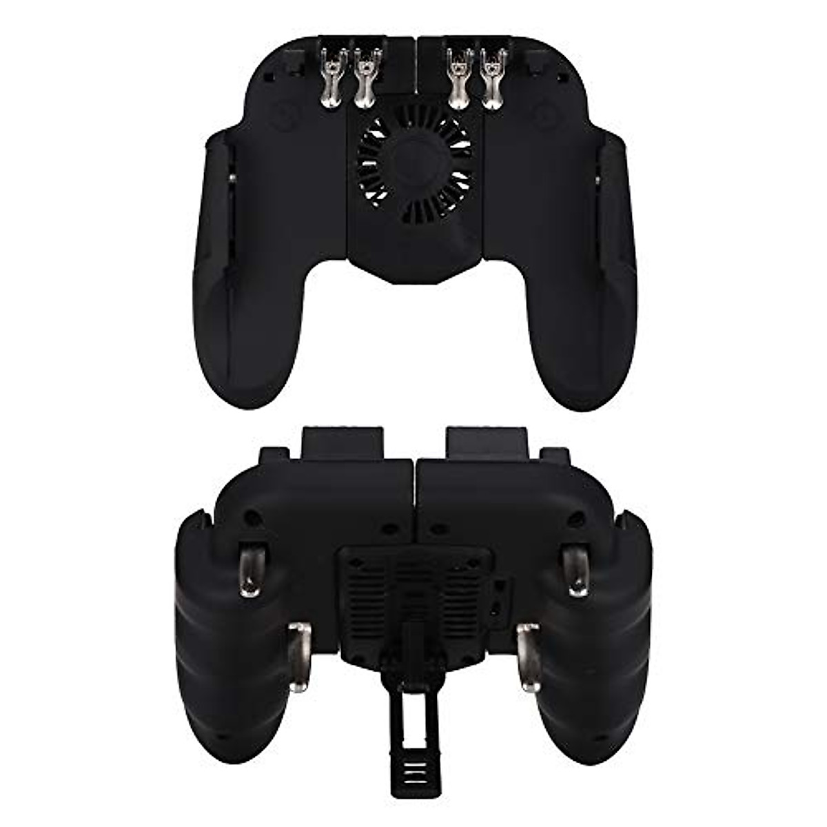 Suitable Smartphone Gamepad, Metal Trigger Push Trigger Design Touch Point Shooting Game Controller Case Made of Abs(Black)