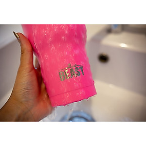Beast 30 oz Tumbler Stainless Steel Vacuum Insulated Coffee Ice Cup Double Wall Travel Flask (Cupcake Pink)
