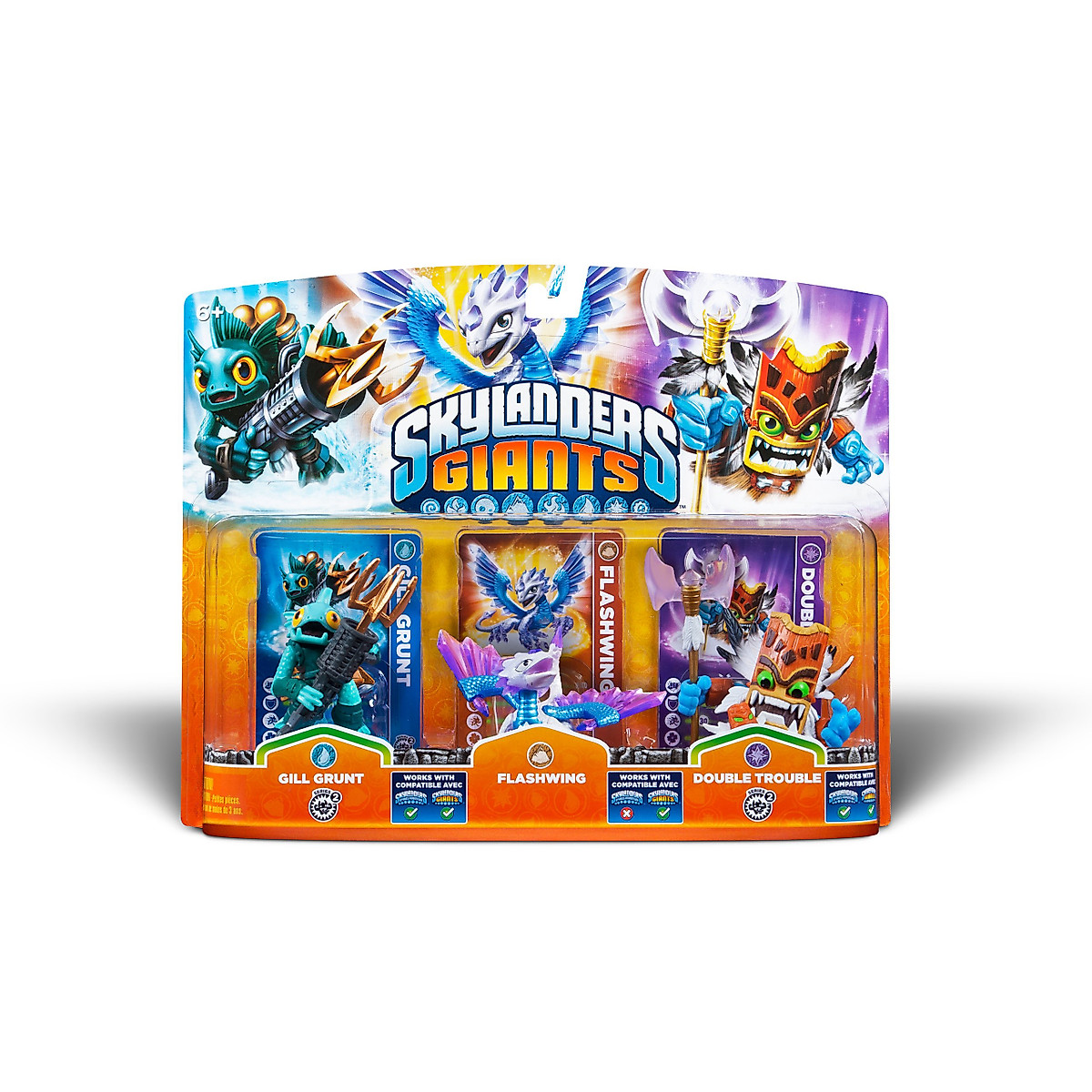 Activision Skylanders Giants 3 Pack Gill Grunt Flashwing Double Trouble