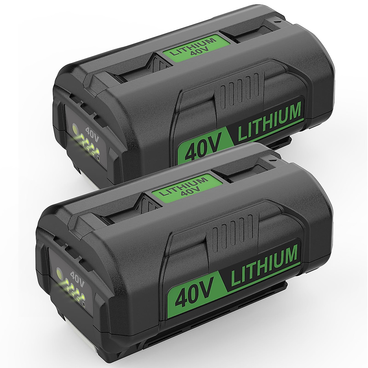 Ahomtikk Replacement for Ryobi 40V Battery OP4060, 6.5AH, 2-Pack, Replace for Ryobi 40V Lithium Battery OP4040 OP4026 OP4050 OP4020 Compatible with Ryobi 40V Tools and Chargers