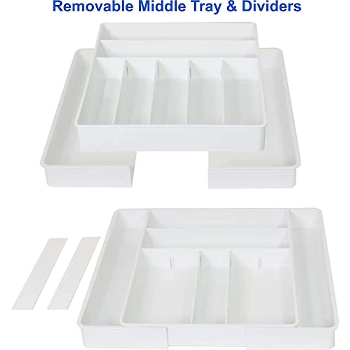 Simple Houseware Expandable Kitchen Drawer Flatware Organizer