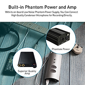 USB Audio Interface，MeloAudio TS MINI compact Instrument/Microphone Audio Interface for iPhone, iPad，Android Devices, Mac and PC