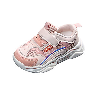 Jchen Little Kids Casual Athletic Shoes,Kids Baby Girl Boy Color Block Patchwork Sport Shoes Mesh Lightweight Running Sneakers