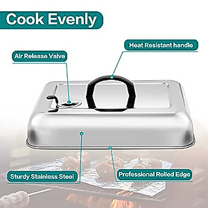 Leonyo Griddle Accessories Set of 26, Stainless Steel Grill Accessories Set with Metal Spatula, 2 Melting Domes, Burger Press, Professional Outdoor Grilling Tool for Cast Iron Flat Top Teppanyaki BBQ