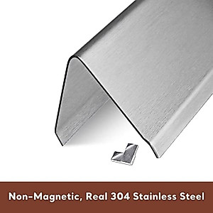 QuliMetal 65054 Warming Rack, 304 Stainless Steel Flavor Bars and 304 Stainless Steel Grill Burner for Weber Genesis 300 Series (2011-2016)