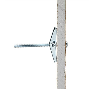 Built Industrial 48 Pieces Heavy Duty Toggle Bolts, Wall Anchors & Screws for Drywall, 1/4 Inch, 1/8 Inch, 3/16 Inch (3 Sizes)