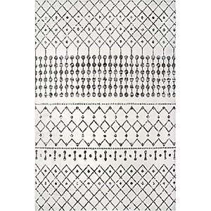 nuLOOM Zola Geometric Moroccan Area Rug, 9' x 12', Grey