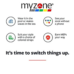 MYZONE MZ Switch Replacement Arm & Wrist Straps - Black