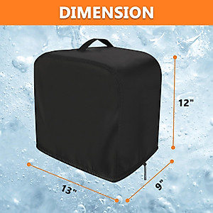 Safipotts Ice Maker Cover, Ice Machine Cover for Portable Countertop Ice Maker Machine, Waterproof& Dustproof (13"L x 9"W x 12"H)