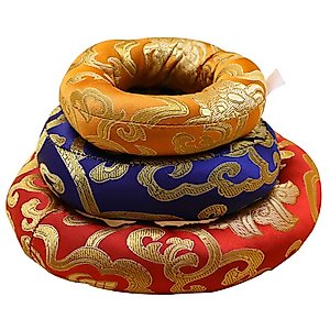 3pcs Buddhist Sound Bowl Pad Tibetan Singing Bowl Mat Singing Bowl Cushion Tibetan Bowl Cushion