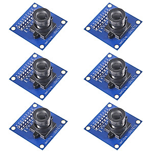 ACEIRMC 6pcs VGA OV7670 640x480 0.3Mega 300KP VGA CMOS Camera Module I2C Compatible with Arduino ARM FPGA