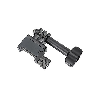 SEASKY GM03 Aluminum Metal Gun/Airsoft Picatinny Rail Mount Bracket Adapter Holder for Gopro Hero 12/11/10/9 DJI Action 4/3/2 Insta360 Go 3 Sports Camera Accessories Hunting POV/Vlog Wargame (GM03)