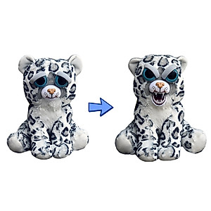 William Mark Corp Feisty Pets: Lethal Lena- Adorable 8.5"" Plush Stuffed Snow Leopard That Turns Feisty with a Squeeze