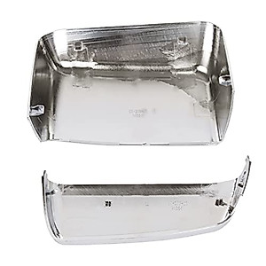 KUAFU Tow Mirror Cap Cover Chrome Compatible With 2014-2019 Chevy Silverado GMC Sierra 1 Pair Replacement For 23444125 23444126 23444119 23444120 1 Pair