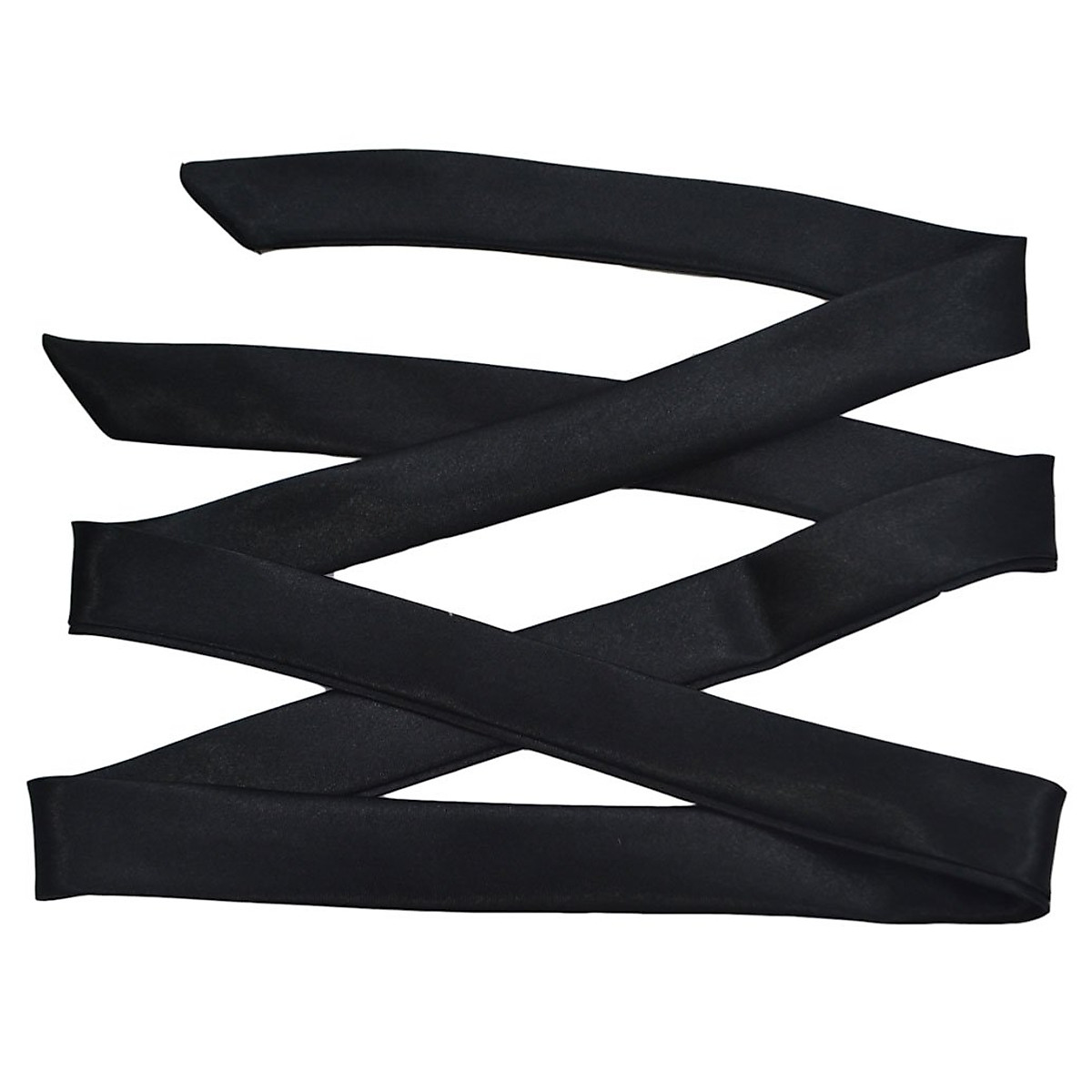 Women Long Silk Bow Tie, Ladies Satin Self Necktie/Ribbon BowTie For T-shirt Decoration Valentine's Day Gift W-B-T1 (black)