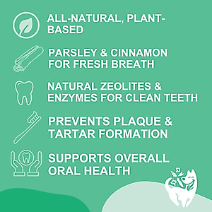 Vivus Pets Nautral Vegan Dental Chews for Dogs - Cinnamon Parsley Flavor to Help Clean Teeth & Freshen Breath - Dental Dog Treats with Natural Ingredients for All Breeds and Sizes, 10.5 Oz