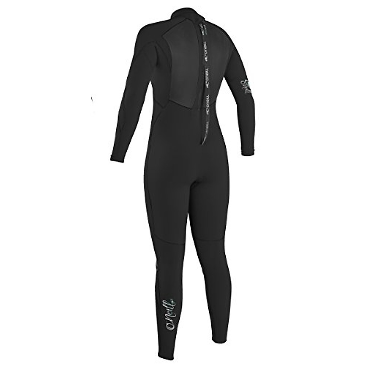 O'NEILL Women's Epic 3/2mm Back Zip Full Wetsuit, Black/Black/Black, 8T