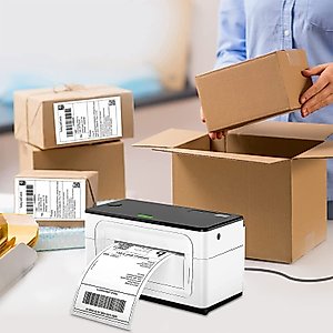 InpourPack 4" x 6" Fanfold Labels Direct Thermal Labels, Shipping Package Labels with Perforated line for Thermal Printers (1000 Labels/Stack, 1 Stack)