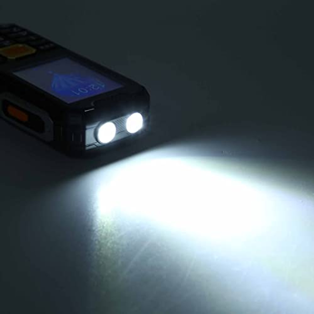 fo sa Rugged Phone Unlocked, Dual SIM Dual Standby Mini Rugged Cell Phone Outdoor Waterproof Rugged Mobile Phone Feature Phone, 13800 mAh Big Battery,Strong Flashlight, Large Speaker,Big Buttons