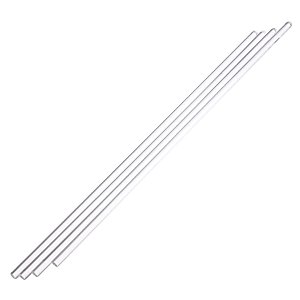 Fielect 4Pcs Clear Acrylic Round Rod 5mm Clear Acrylic Rod Standard Plexiglas PMMA Bar Tolerance for DIY, 250mm Height