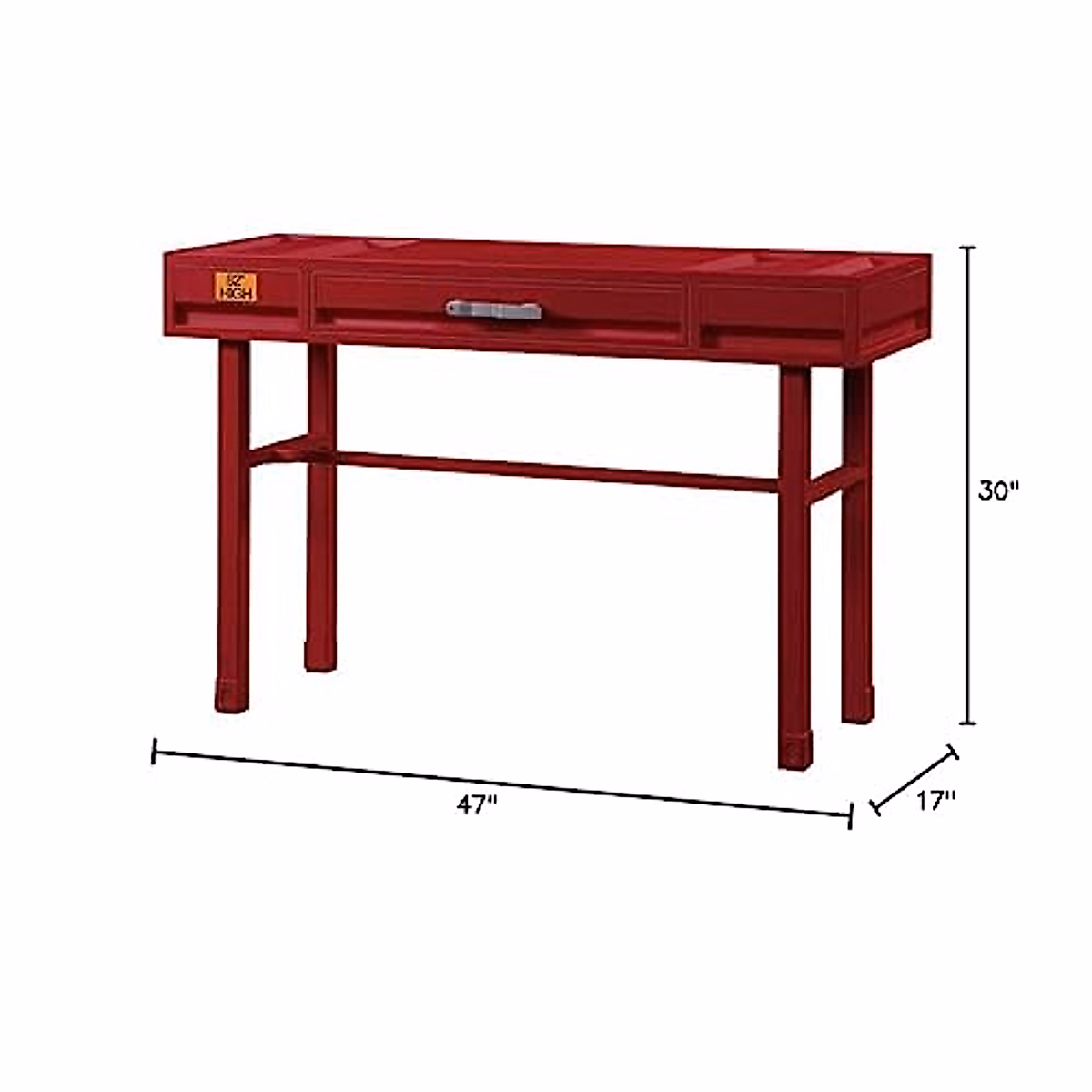Acme Cargo Vanity Desk in Red