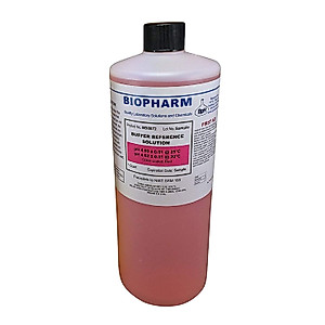 pH Buffer Calibration Solution, pH 4.00 — 1 Quart (950 mL) — NIST Traceable Reference Standards for All pH Meters | Color Coded Red