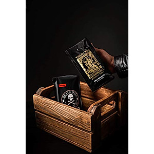 Death Wish Coffee Co. Whole Beans - Extra Kick of Caffeine - 1 lb & Valhalla Java Odinforce Blend 12 oz - Whole Bean Coffee Bundle/Bulk - USDA Certified Organic - Fair Trade - Arabica & Robusta Beans