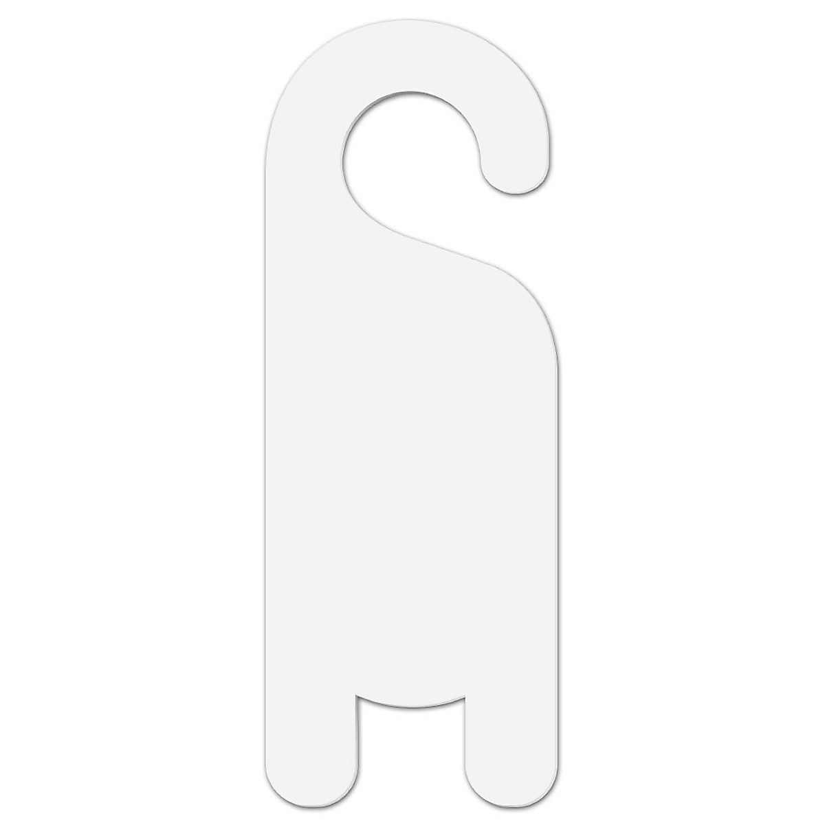 GRAPHICS & MORE Grey Gray and White Cat Do Not Disturb Plastic Door Knob Hanger Sign - Don't let The cat Out