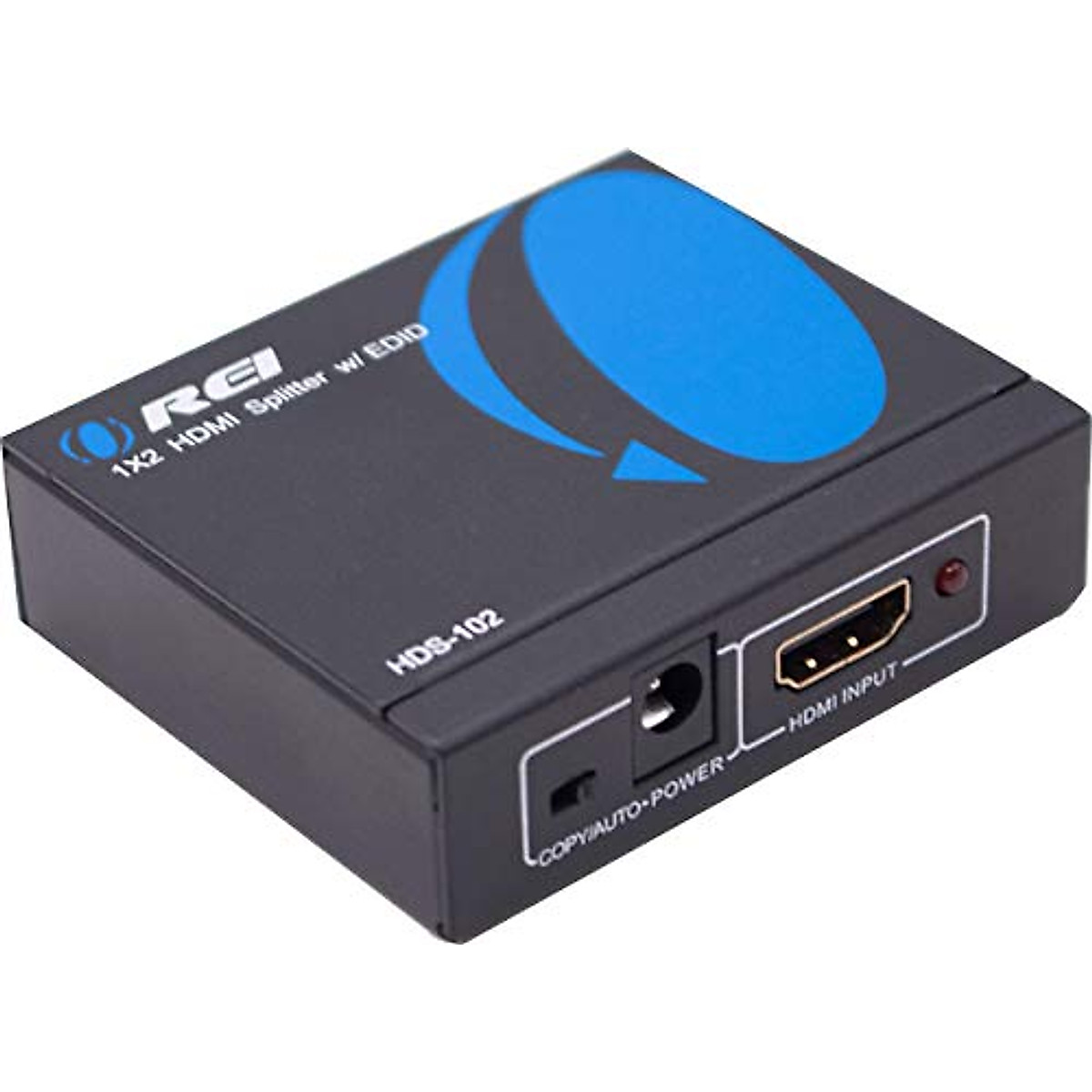 OREI 4K HDMI Splitter 1 in 2 Out with 2-Pack 6 ft HDMI Cable Ultra HD 4k@ 30 Hz 1x2 Ver. 1.4 HDCP - Supports 3D Full HD 1080P