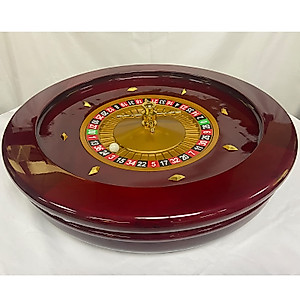 Yuanhe Deluxe Roulette Wheel Set - 20Inch Casino Grade High Glossy Roulette Game Set with 2 Balls Pills,Very Smooth Spinning Action,Great for Home Game Night or Professional Use