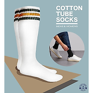 Yacht & Smith Men's & Women's Wholesale Bulk Cotton Tube Socks, Referee Style, by SOCKS'NBULK