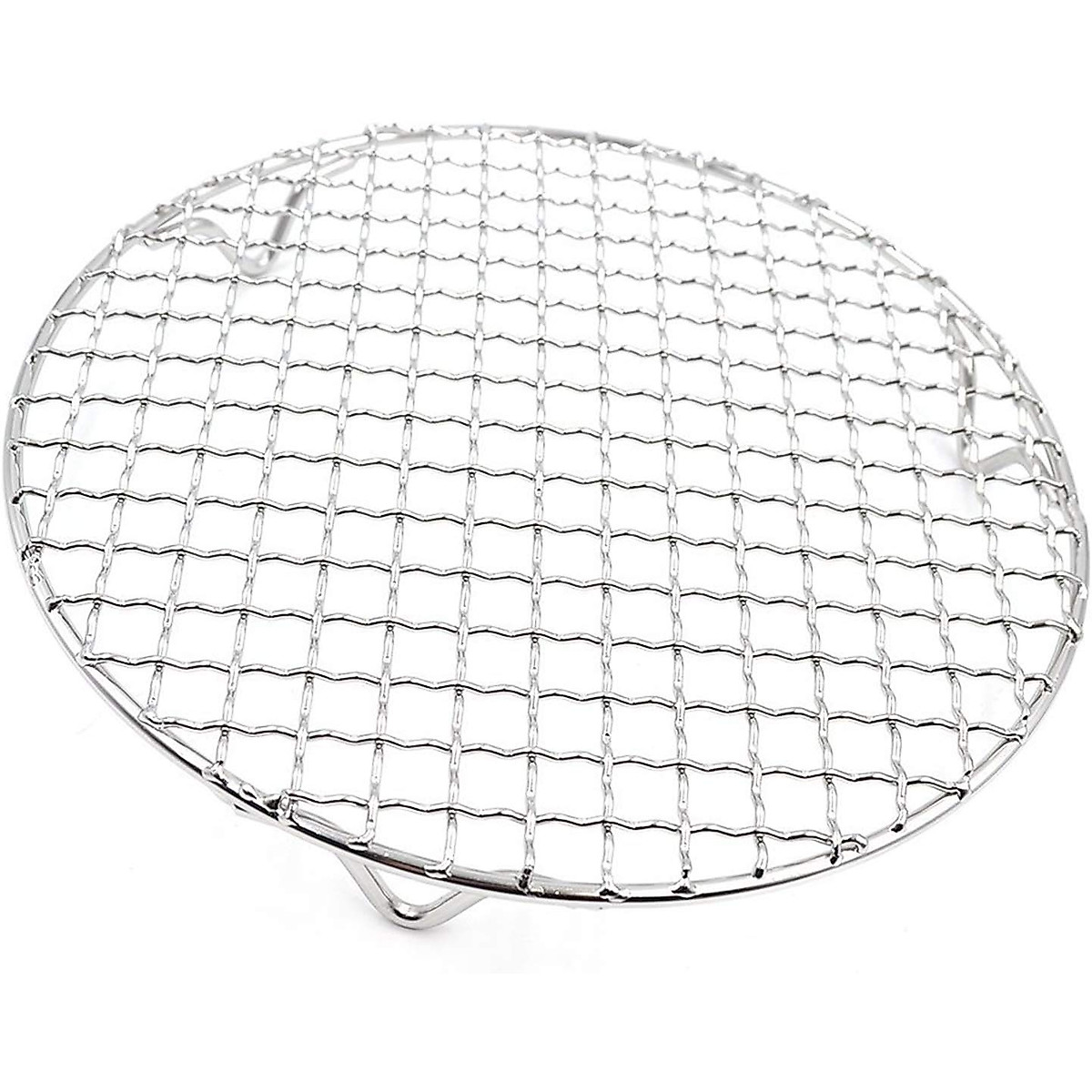 Comicfs Steaming Racks Dia 11.6" Round Barbecue Grids Cross Wire Footed Steaming Stainless Steel Cooling Rack with Legs Multi-Purpose Grill Rack for Airfryer Instant Pot/Pressure Cooker (29.5cm/11.6")