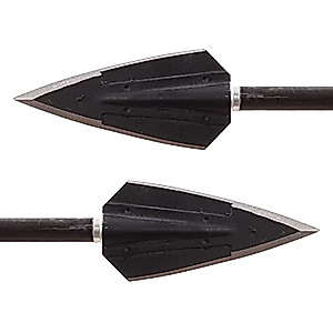 COLORFUL EAGLE 6PK Archery Broadheads 125Grain/160Grain Universal Thread 2 Fix Blade Tip Points Target for Outdoor Hunting Accessories (125 Grain)