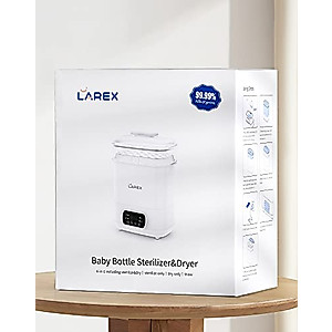 Baby Bottle Sterilizer,Electric Steam Bottle Sterilizer and Dryer,4-in-1 Baby Bottle Sanitizer,Universal Fit for All Baby Items,Breast Pump Accessories