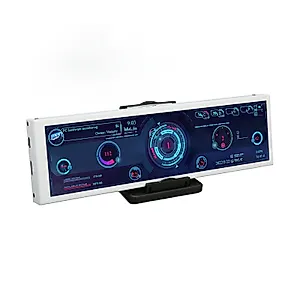 Zopsc 8.8 Inch Computer Temp Monitor, 8.8 Inch USB Mini Screen PC Sensor Panel Display, PC CPU Data Monitor Temperature Display, for RasPi, for Linux, for Windows