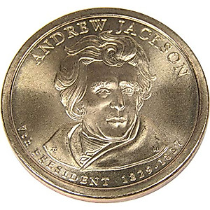 2008 Andrew Jackson Presidential Dollar Uncirculated $1 Missing Edge Lettering
